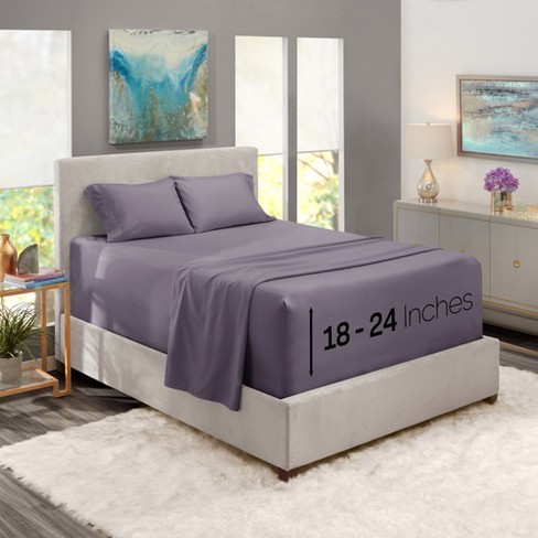 Nestl Extra Deep Pocket 4 Piece Sheet Sets, Full Size Deep Pocket ...