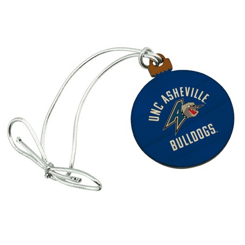 Unc Asheville Bulldogs Logo Mini Small Tiny Wood Christmas Tree Holiday ...