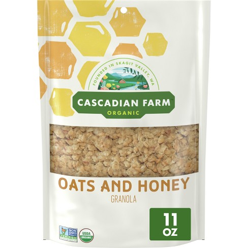 Cascadian Farm Organic Granola Oats And Honey Cereal - 11oz : Target