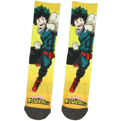 Bioworld My Hero Academia All Might Men's Sublimated Crew Socks ...