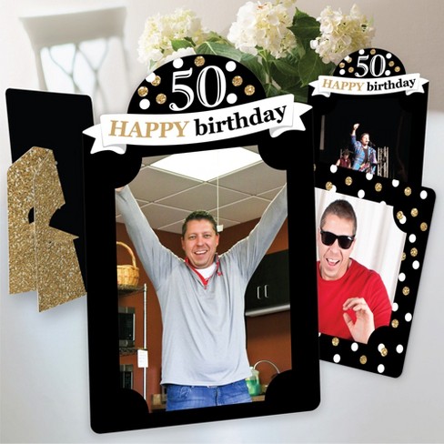Big Dot Of Happiness Adult 50th Birthday - Gold - Birthday Party 4x6 ...