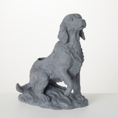 19"h Sullivans Gray Irish Setter Planter; Brown : Target
