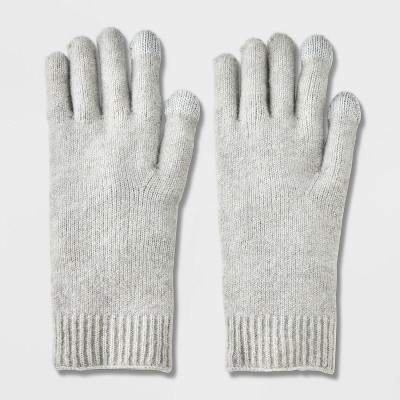 Jennie Liu 100% Cashmere Knitted Gloves (8504, Charcoal, One Size) : Target