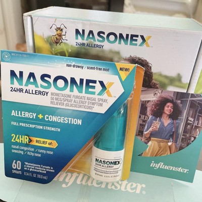 Nasonex 24hr Non Drowsy Mometasone Furoate Allergy Medicine Nasal Spray ...