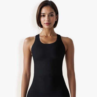 Anna-kaci Women's Racerback Tank Top With Seamless Design And Stretch ...