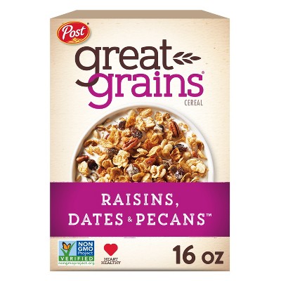 Great Grains Selects Cereal Raisins, Dates and Pecans Breakfast Cereal ...