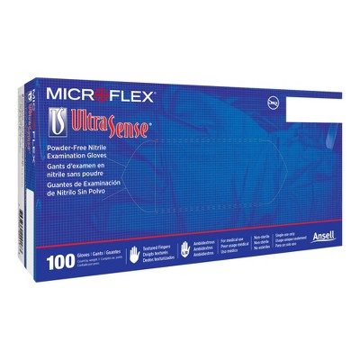 Microflex Cobalt Disposable Nitrile Exam Glove Standard Cuff Length ...