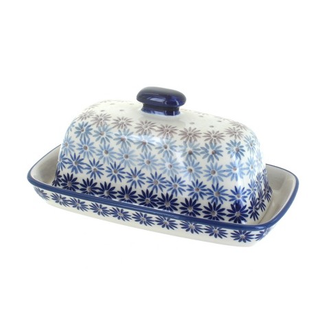 Blue Rose Polish Pottery Harmony Butter Dish : Target