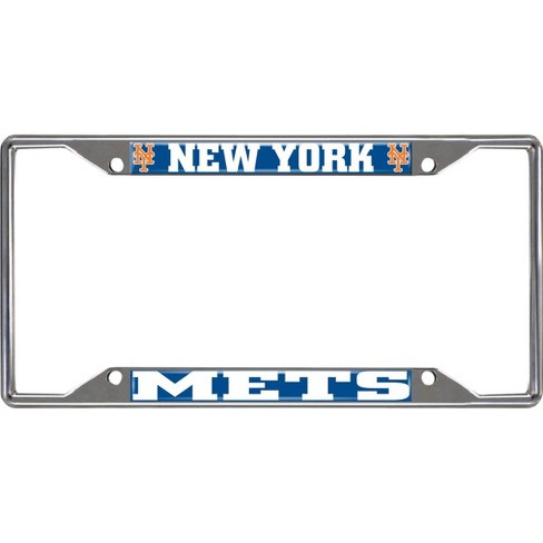 Mlb New York Mets Stainless Steel License Plate Frame : Target