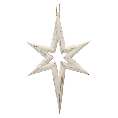 Melrose Wood Star Cut-out Ornament (set Of 4) : Target