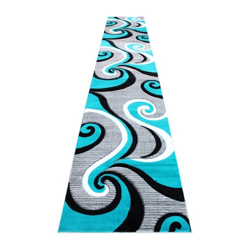 Masada Rugs Sophia Collection 3'x16' Modern Contemporary Hand Sculpted ...