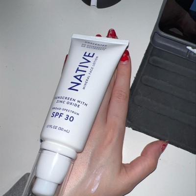 Native Mineral Face Lotion - Unscented - Spf 30 - 1.7 Fl Oz : Target