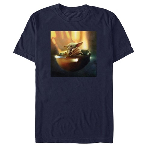 Men's Star Wars: The Mandalorian Grogu Bassinet Still T-shirt - Navy ...