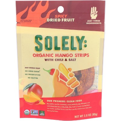 Solely Organic Mango Strips - Case Of 8 - 12 Oz : Target