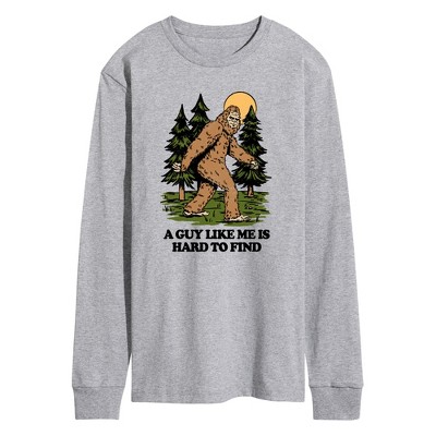 Men's - Instant Message - Hard to Find Sasquatch Long Sleeve Graphic T ...