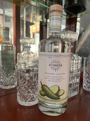 21 Seeds Cucumber Jalapeno Infused Blanco Tequila - 750ml Bottle : Target