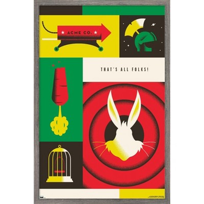 Trends International Looney Tunes: Space Jam - Collage Framed Wall ...