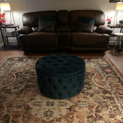 Zelfa New Velvet Ottoman - Christopher Knight Home : Target