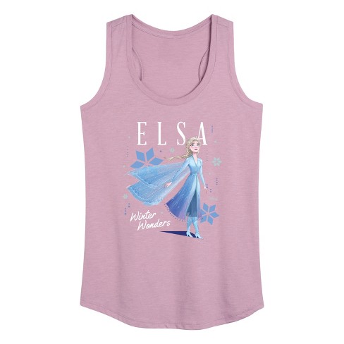 Women's Frozen 2 Elsa Winter Wonders Christmas Graphic Racerback Tank ...