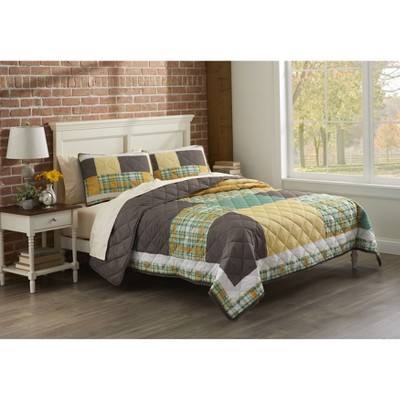 Brylanehome Autumn Plaid 3-pc Quilt Set : Target
