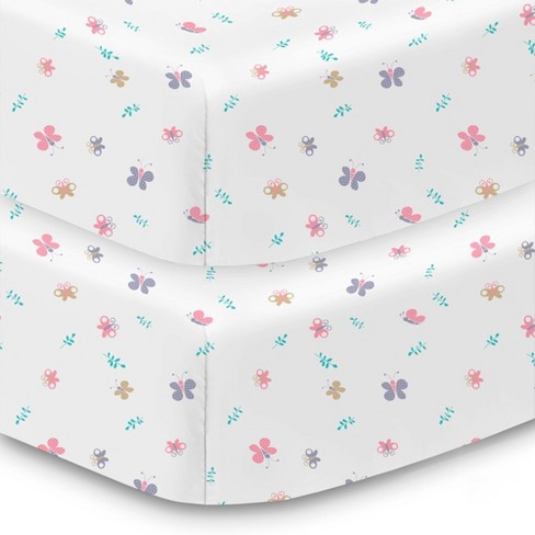 Breathablebaby Cotton Percale Fitted Sheet, For 52" X 28" Crib ...