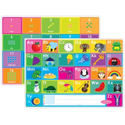 Ashley Productions Smart Poly Learning Mat, 12" X 17", Double-sided ...