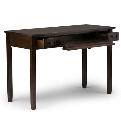 Wyndenhall 48" Norfolk Solid Wood Desk Tobacco Brown: Lacquered Finish ...