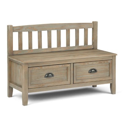 42" Portland Entryway Storage Bench With Drawers - Wyndenhall : Target