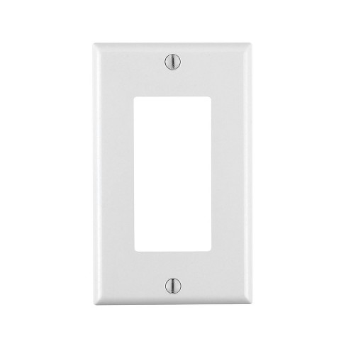 Leviton White 1 Gang Thermoset Plastic Wall Plate 1 Pk : Target