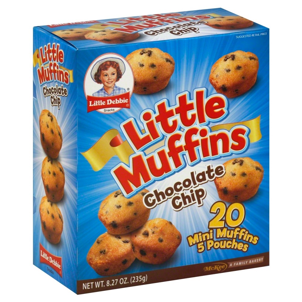UPC 024300044410 - Little Debbie Little Muffins - Chocolate Chip, 20 ...