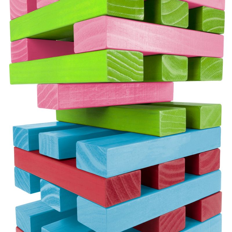 Toy Time Nontraditional Giant Wooden Blocks Tower Stacking Game With ... Toy Time Nontraditional Giant Wooden Blocks Tower Stacking Game With ...