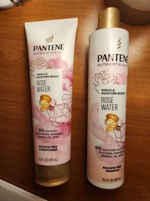 Pantene Nutrient Blends Sulfate Free Miracle Moisture Rose Water ...