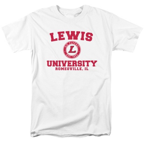 Campus Lab Lewis University Official Circle Logo Adult T-shirt, White ...