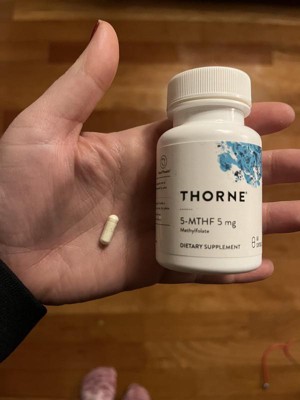 Thorne 5-mthf 5mg - Methylfolate (active B9 Folate) Supplement ...