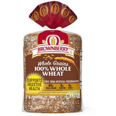 Brownberry 100% Whole Wheat Bread - 24oz : Target