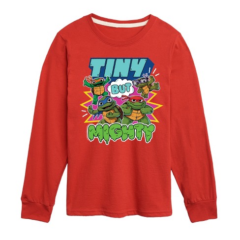 Teenage Mutant Ninja Turtles Mutant Mayhem Tiny But Mighty Long Sleeve Graphic T-shirt - Red ...