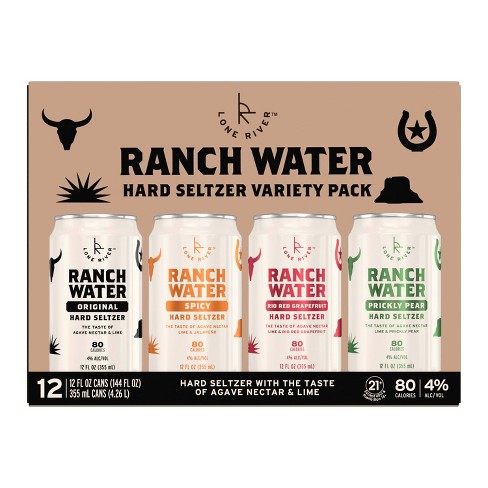 Lone River Ranch Water Hard Seltzer Variety Pack - 12pk/12 Fl Oz Cans ...