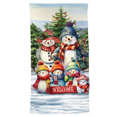 Briarwood Lane Winter Hand Towel 26x18 Snow Family Hand For Winter ...