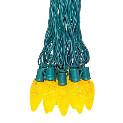 Novelty Lights 25 Feet C9 Yellow Christmas String Light Set, Vintage ...