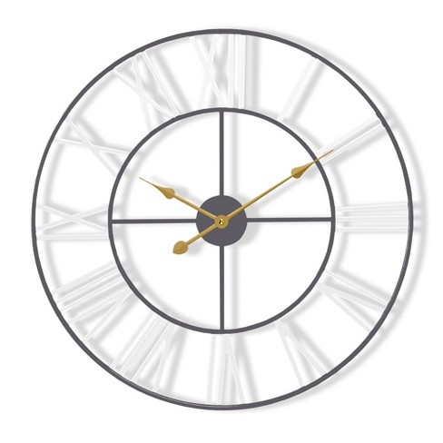Sorbus Large Wall Clock For Living Room Decor - Roman Numeral Wall ...