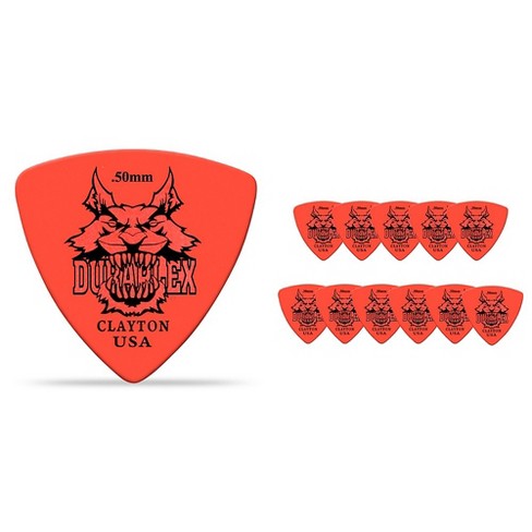 Clayton Duraplex Delrin Rounded Triangle Picks 1 Dozen .50 Mm : Target