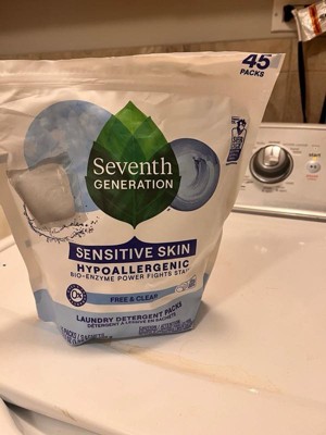 Seventh Generation Laundry Packs Free & Clear - 45ct/31.7oz : Target