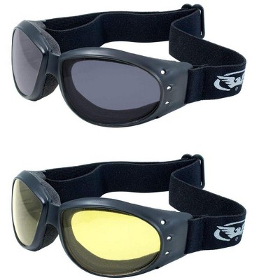 2 Pairs Of Global Vision Eyewear Z33 Safety Motorcycle Goggles With ...