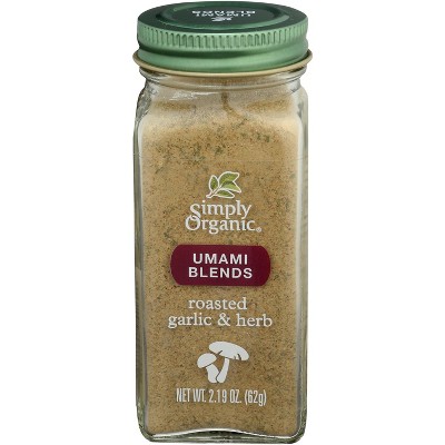 Simply Organic Umami Blends Roasted Garlic And Herb - Pack Of 6 - 2.19 ...