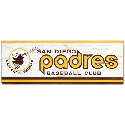 Mlb San Diego Padres Baseball Wood Sign Panel : Target