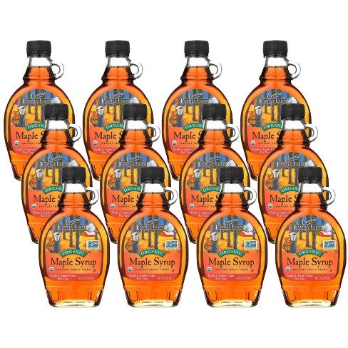 Coombs Family Farms Organic Grade A Amber Maple Syrup - Case Of 12/8 Oz ...