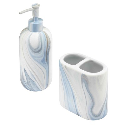 Avanti Linens Waves 2 Pc Bath Accessory Set : Target