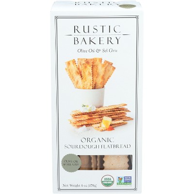 Rustic Bakery Flatbread Olive Oil & Sel Gris - Case Of 12 - 6 Oz : Target