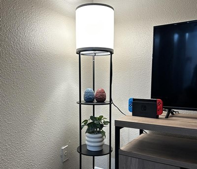 Shelf Floor Lamp Black - Room Essentials™ : Target