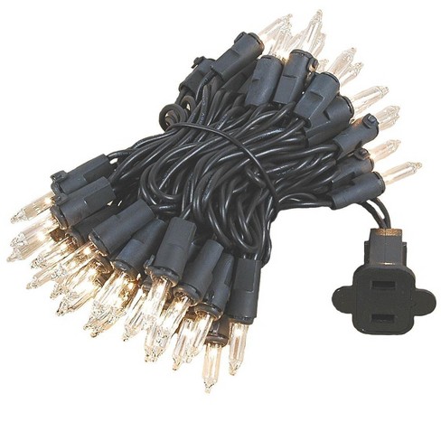 Novelty Lights Clear 50 Light Incandescent Mini Christmas String Lights ...